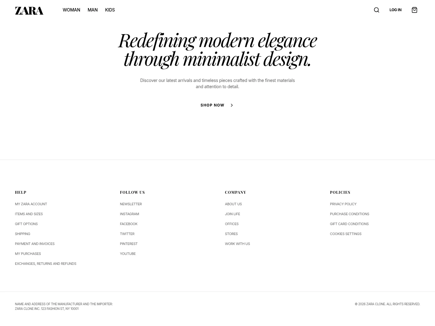 Fashion E-Commerce Site