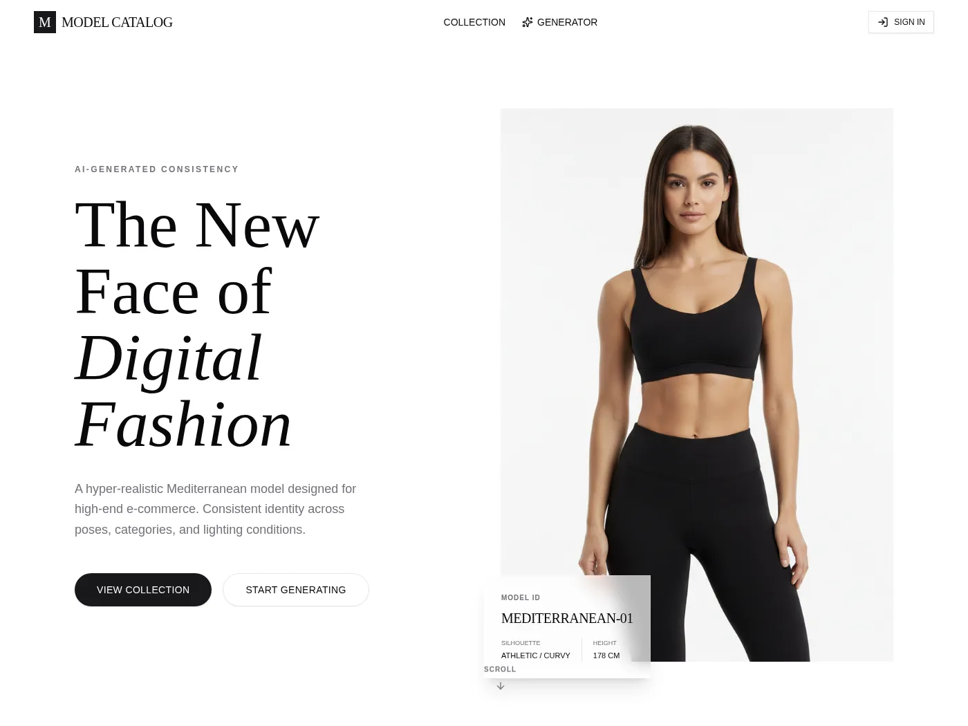 Realistic Fashion Model Catalog