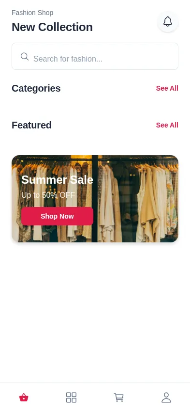 Fashion Shop Mobile App