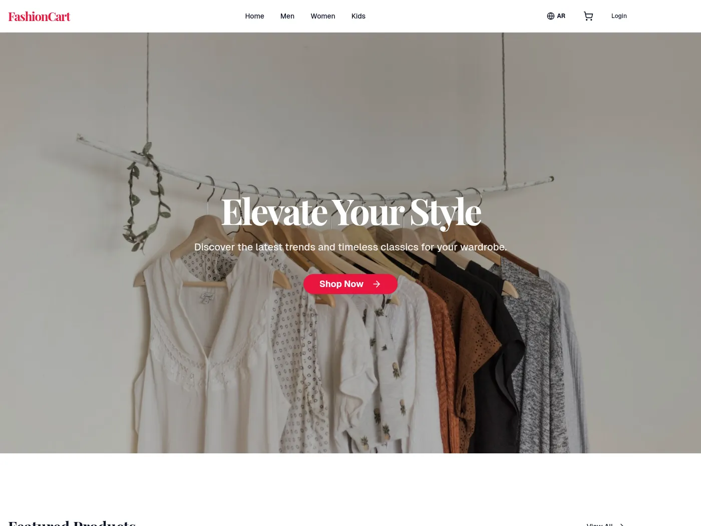 FashionCart E-Commerce