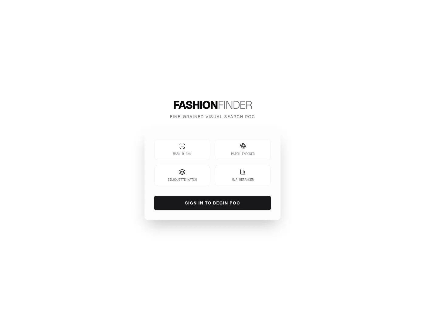 FashionFinder PoC