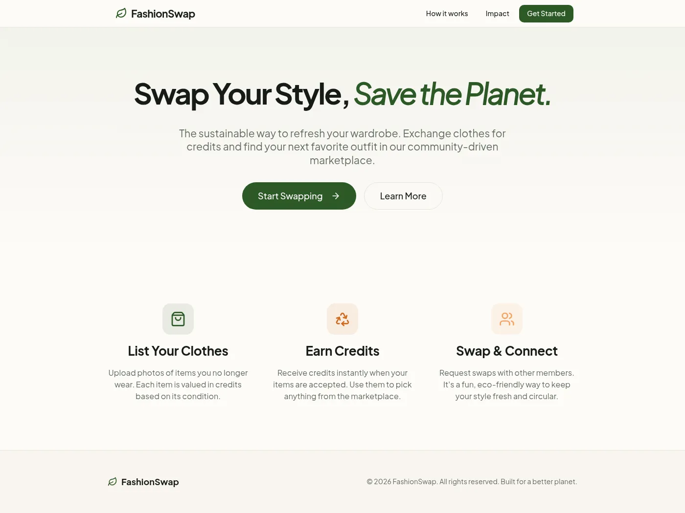 FashionSwap Platform