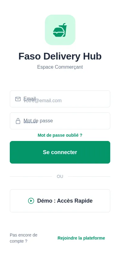 Faso Delivery Hub