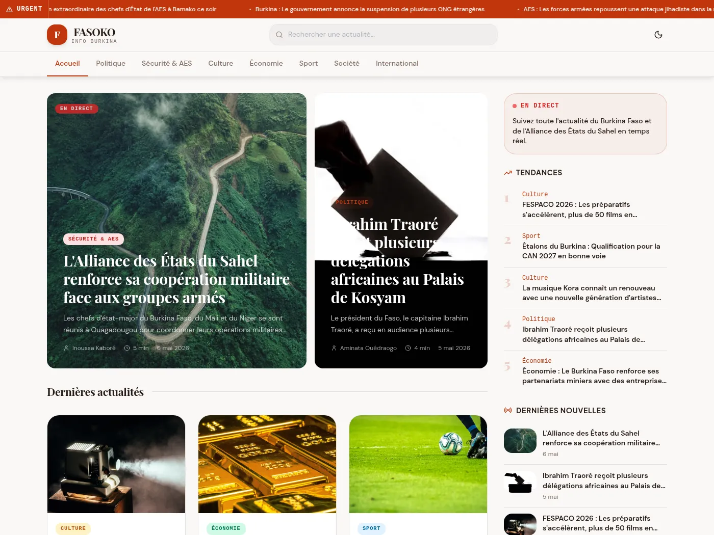 FASOKO News Hub