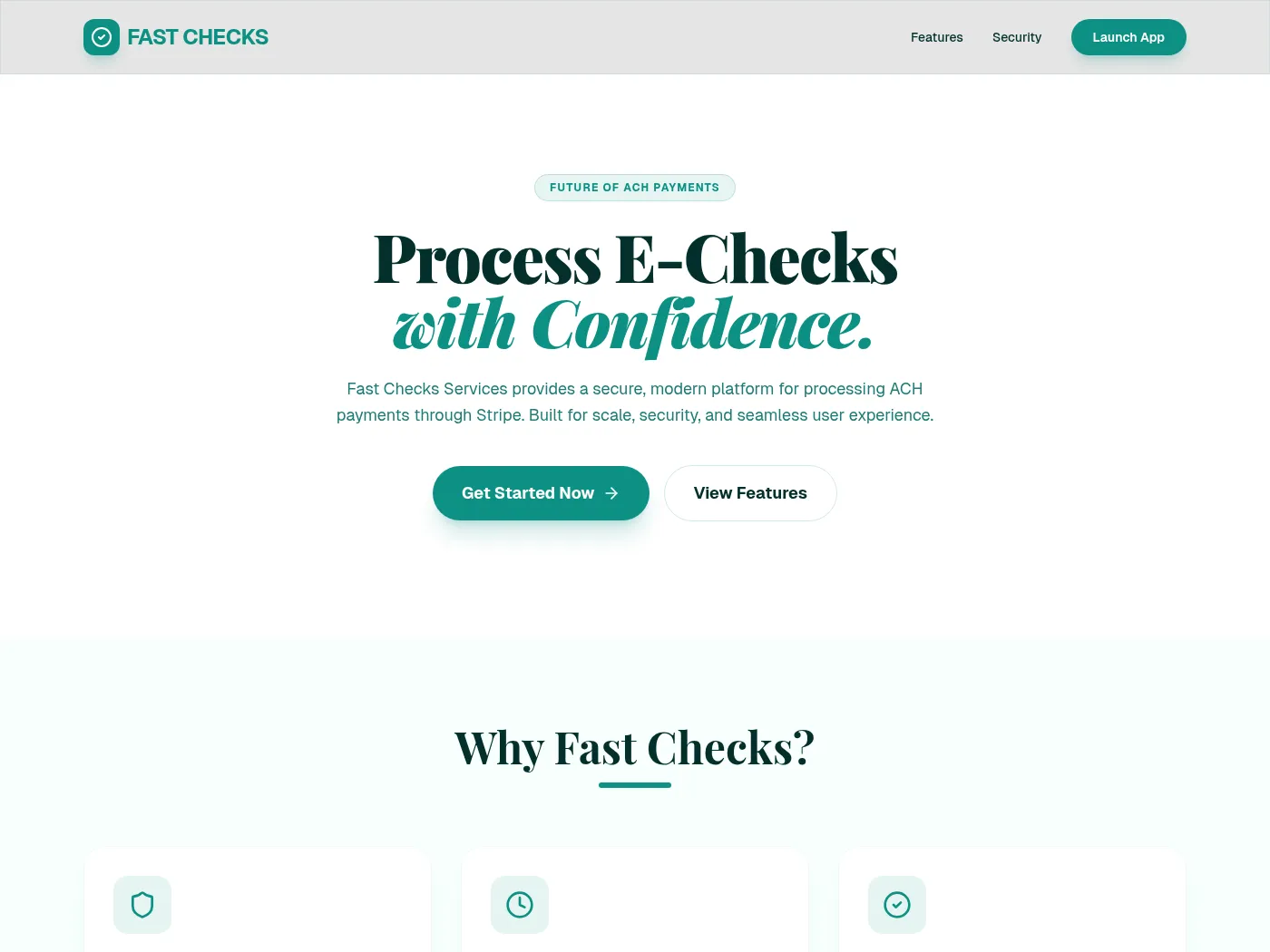 Fast Checks Services