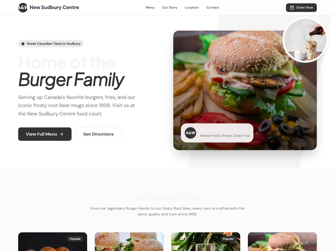 Maple Fast Food Site