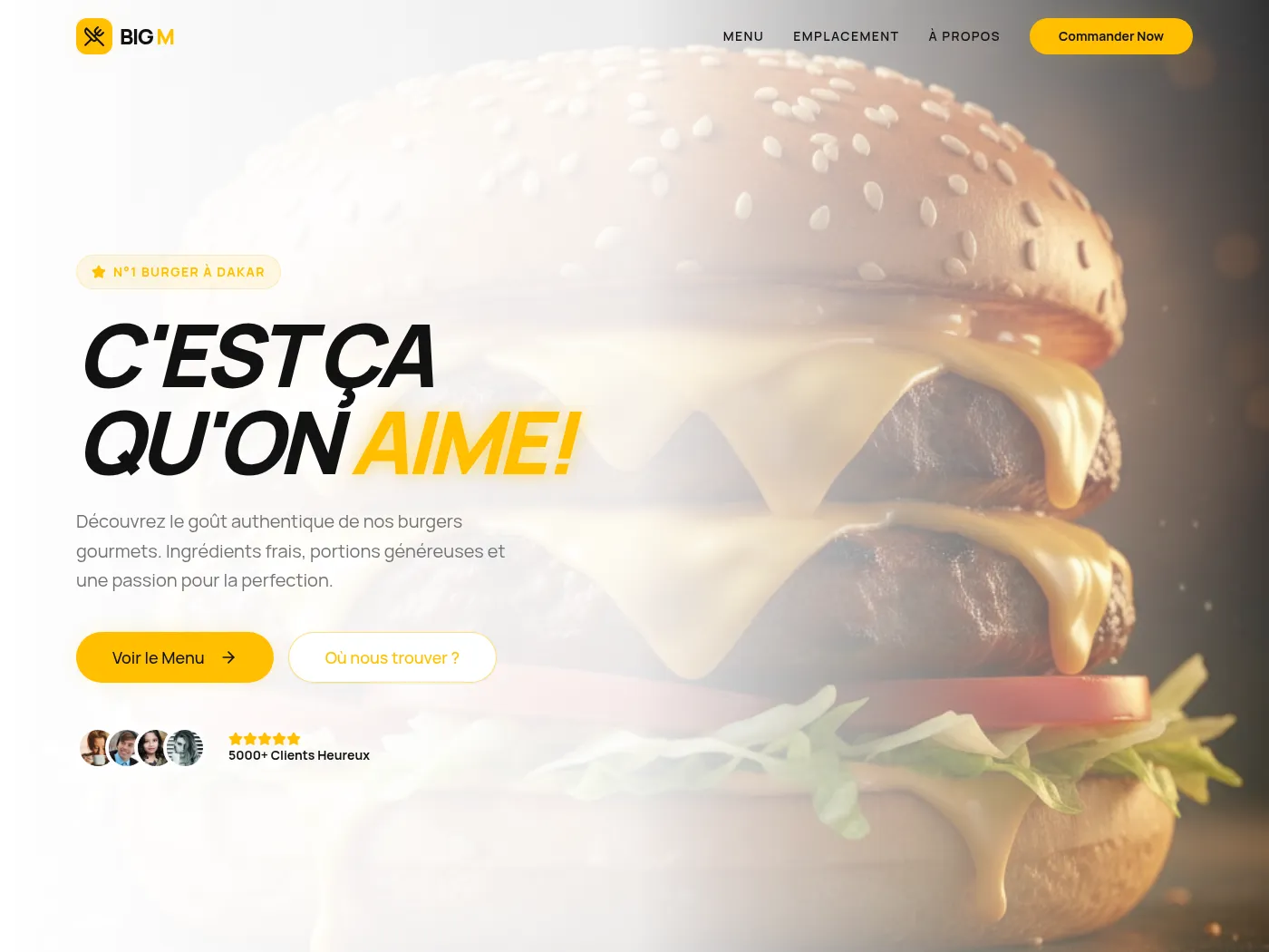 Fast-Food Vitrine Site