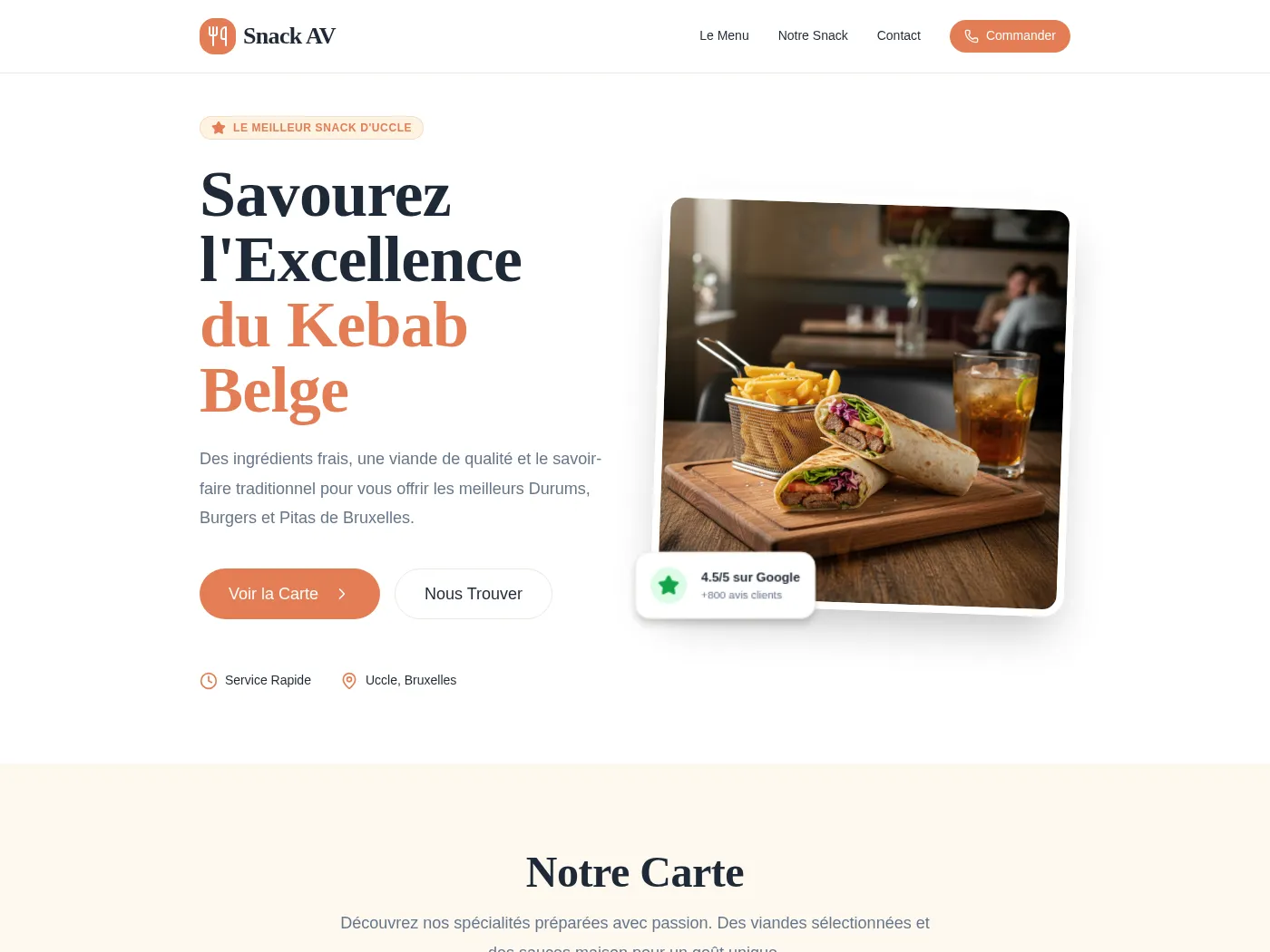 Fast Bites Vitrine