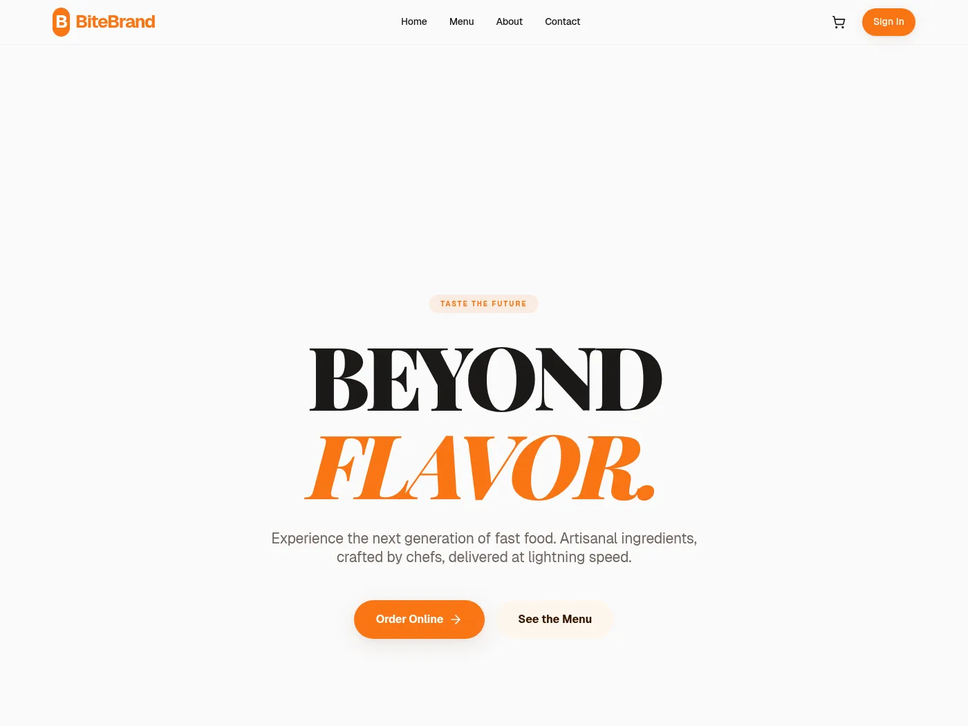 BiteBrand Web Experience