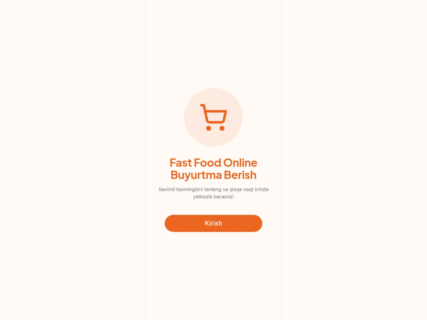 FastFood Order Web