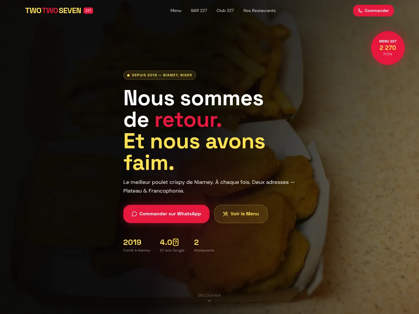 FastBite Landing Page
