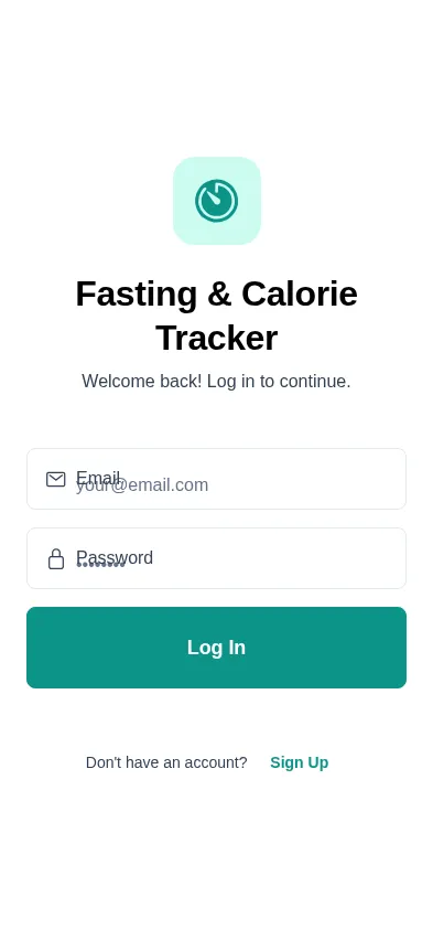 Fasting & Calorie Tracker