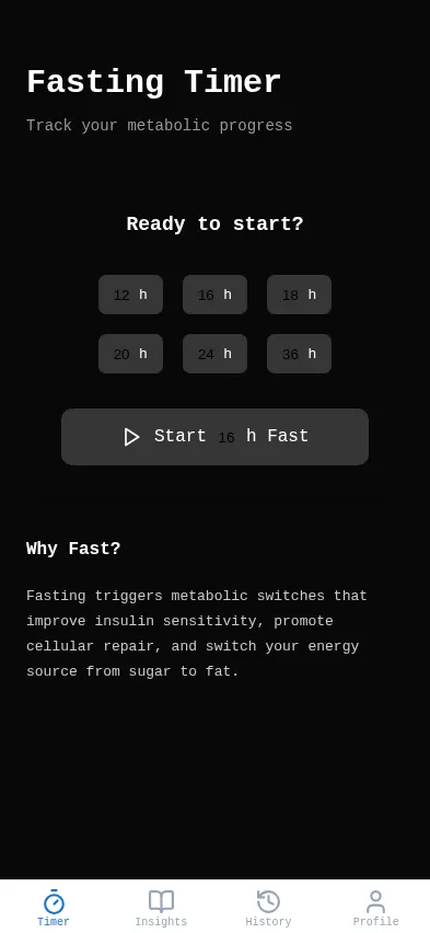 Fasting Stages Tracker