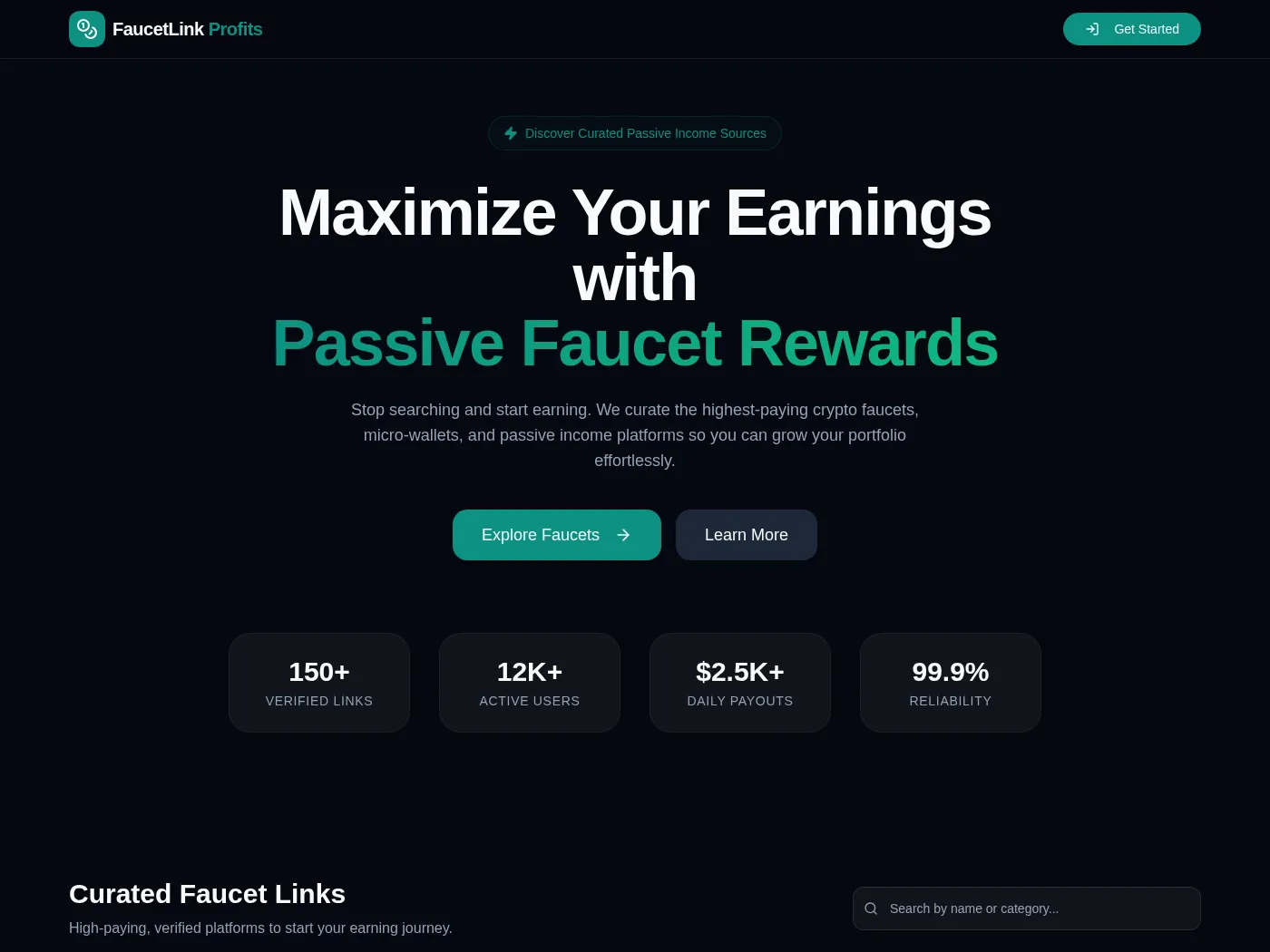 FaucetLink Passive Profits