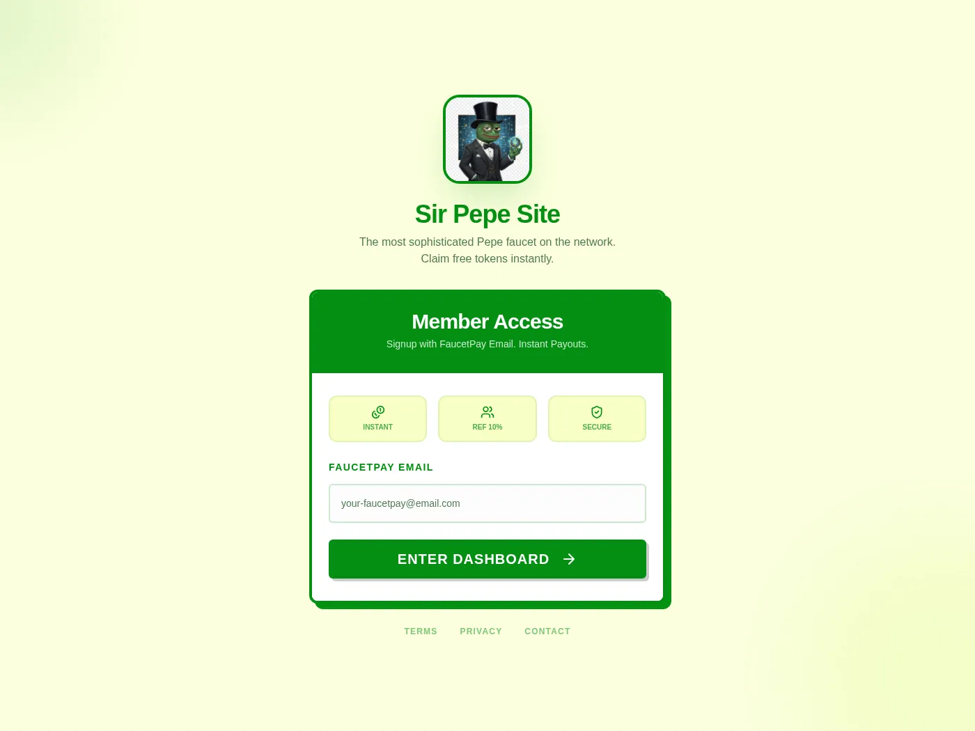 FaucetPay Simple Login