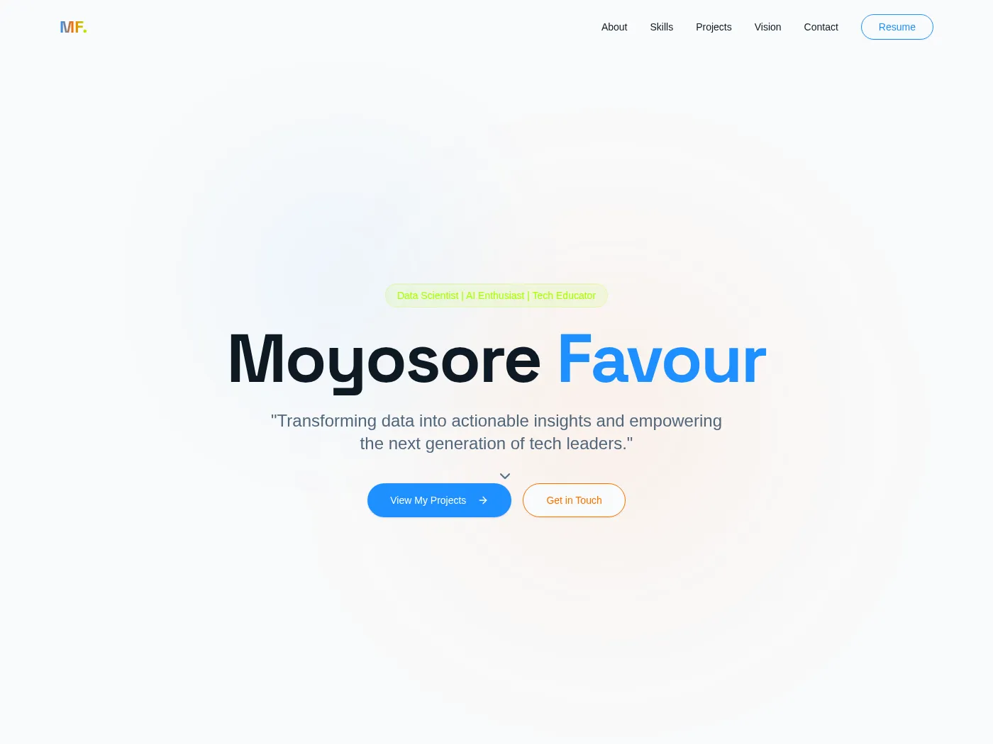 Moyosore Favour Portfolio