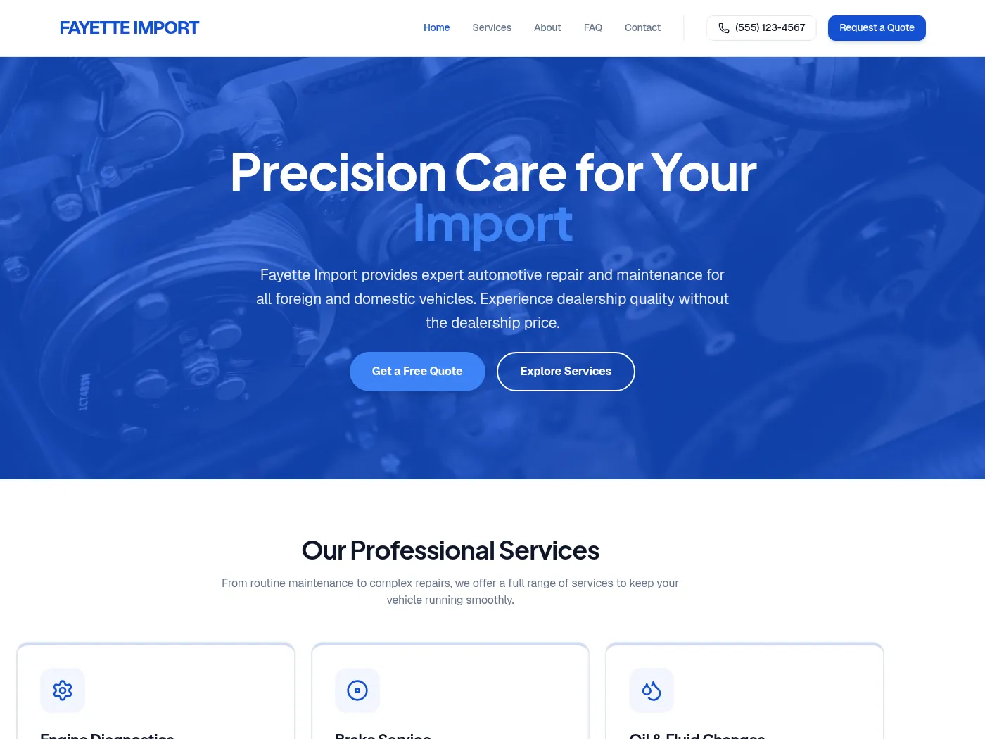 FAYETTE IMPORT Leads Site