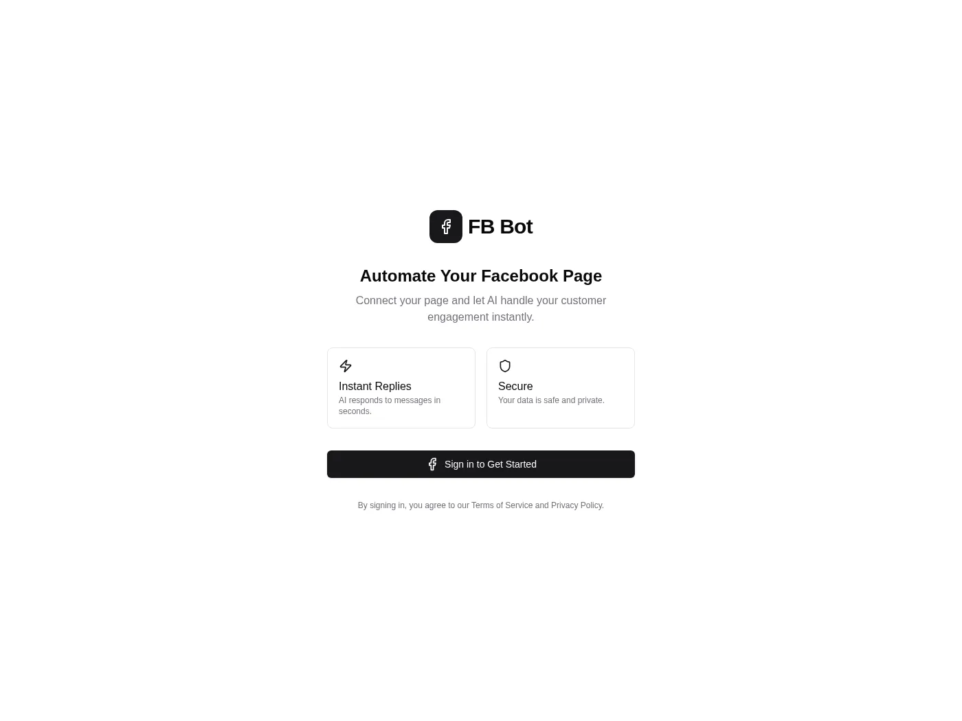 FB Page Auto Chatbot