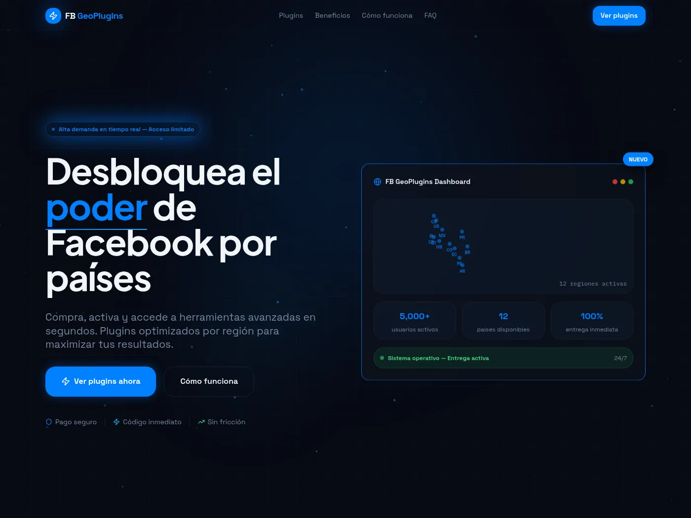 FB GeoPlugins Landing