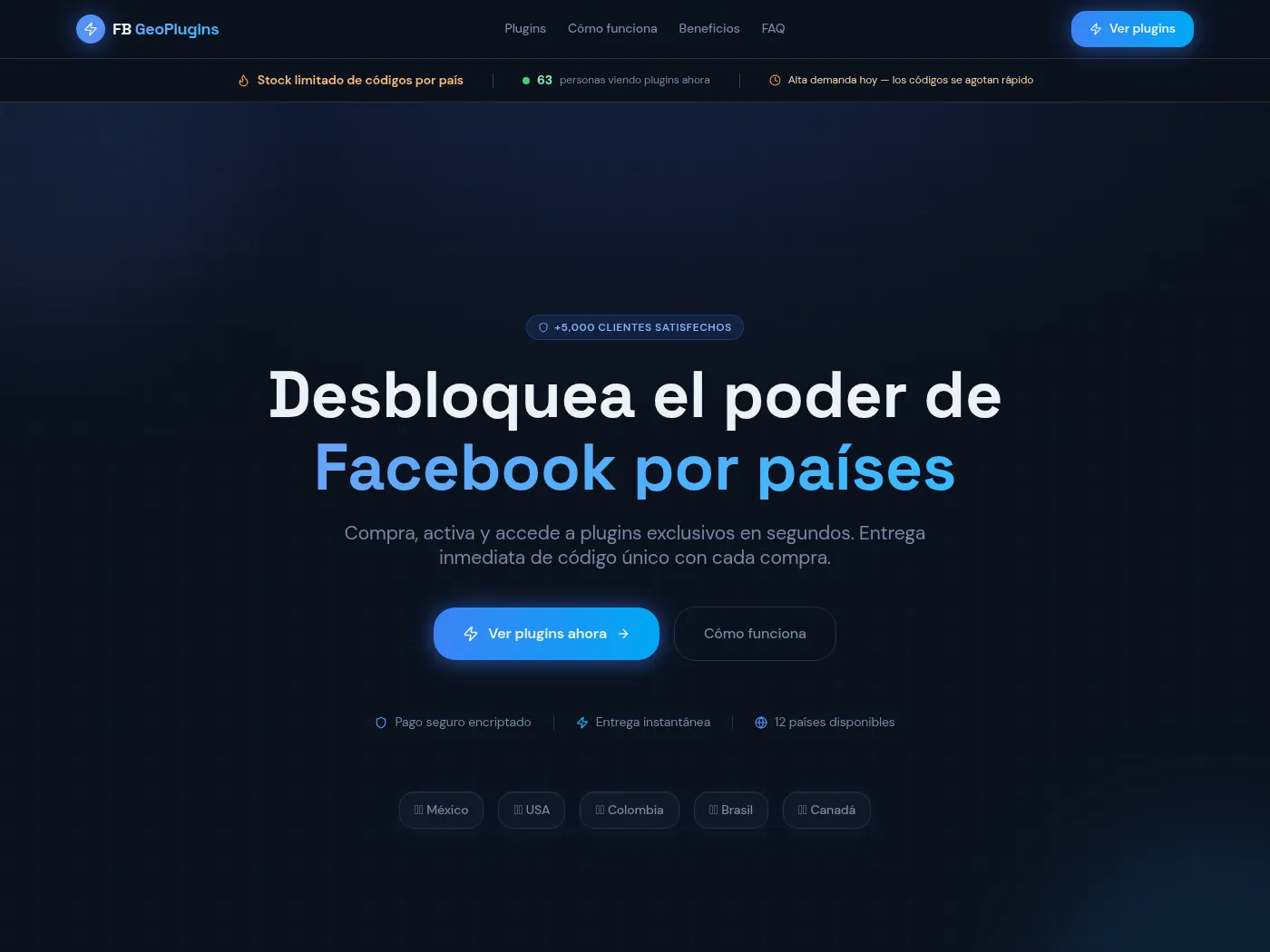 FB GeoPlugins Landing