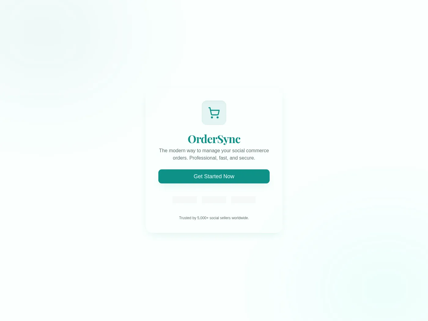 FB OrderSync SaaS