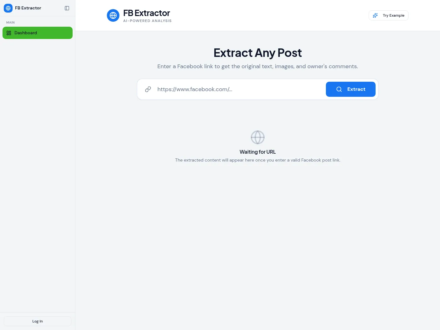 Facebook Post Extractor