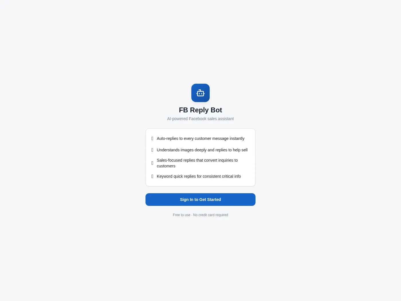 FB Page Reply Bot