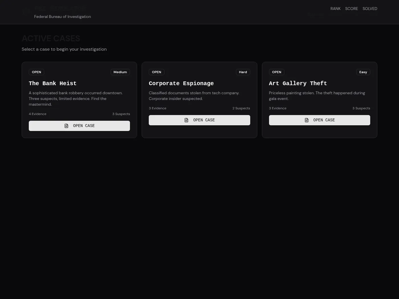 FBI Simulator