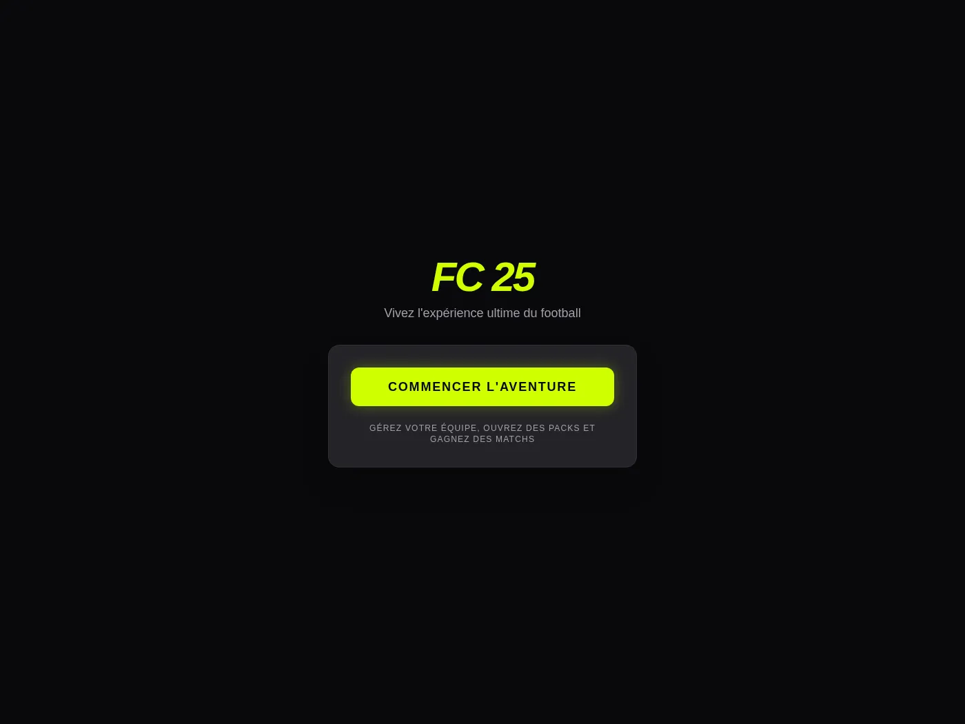 FC 25 Mini-Game