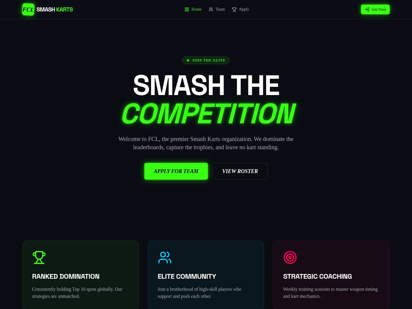 FCL Smash Karts Hub