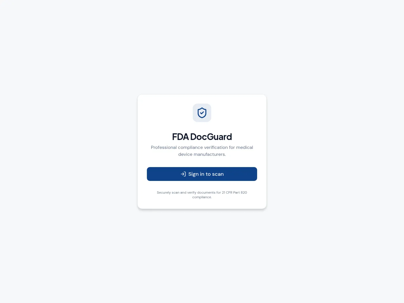 FDA Compliance Checker