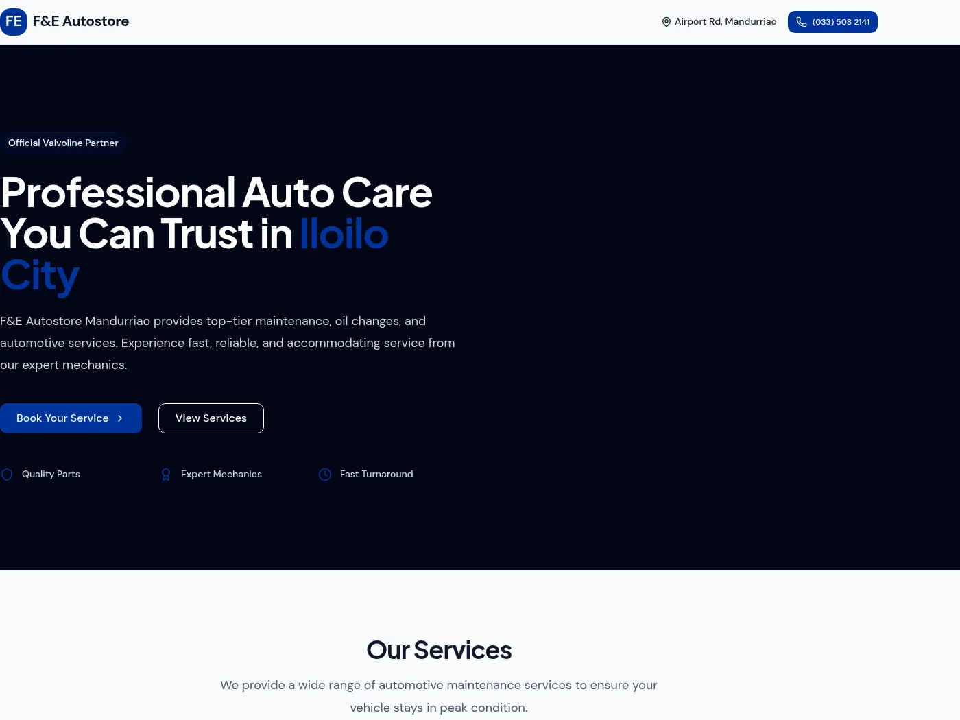 F&E Autostore Website