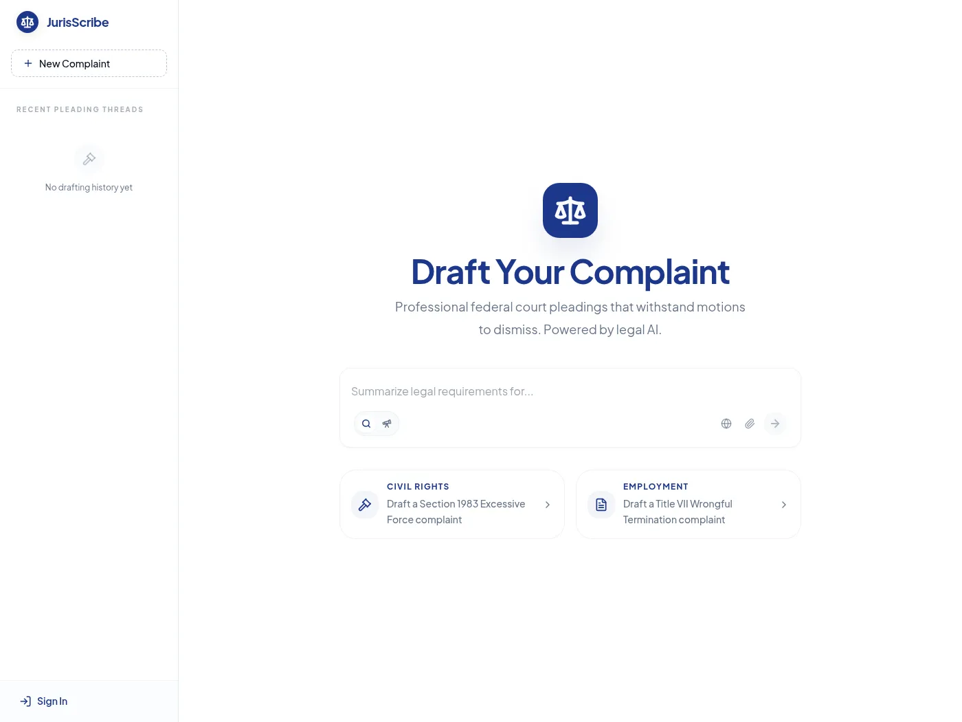 Federal Complaint Writer