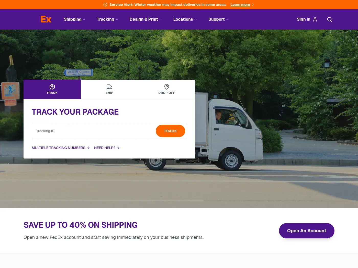 FedEx Web Clone