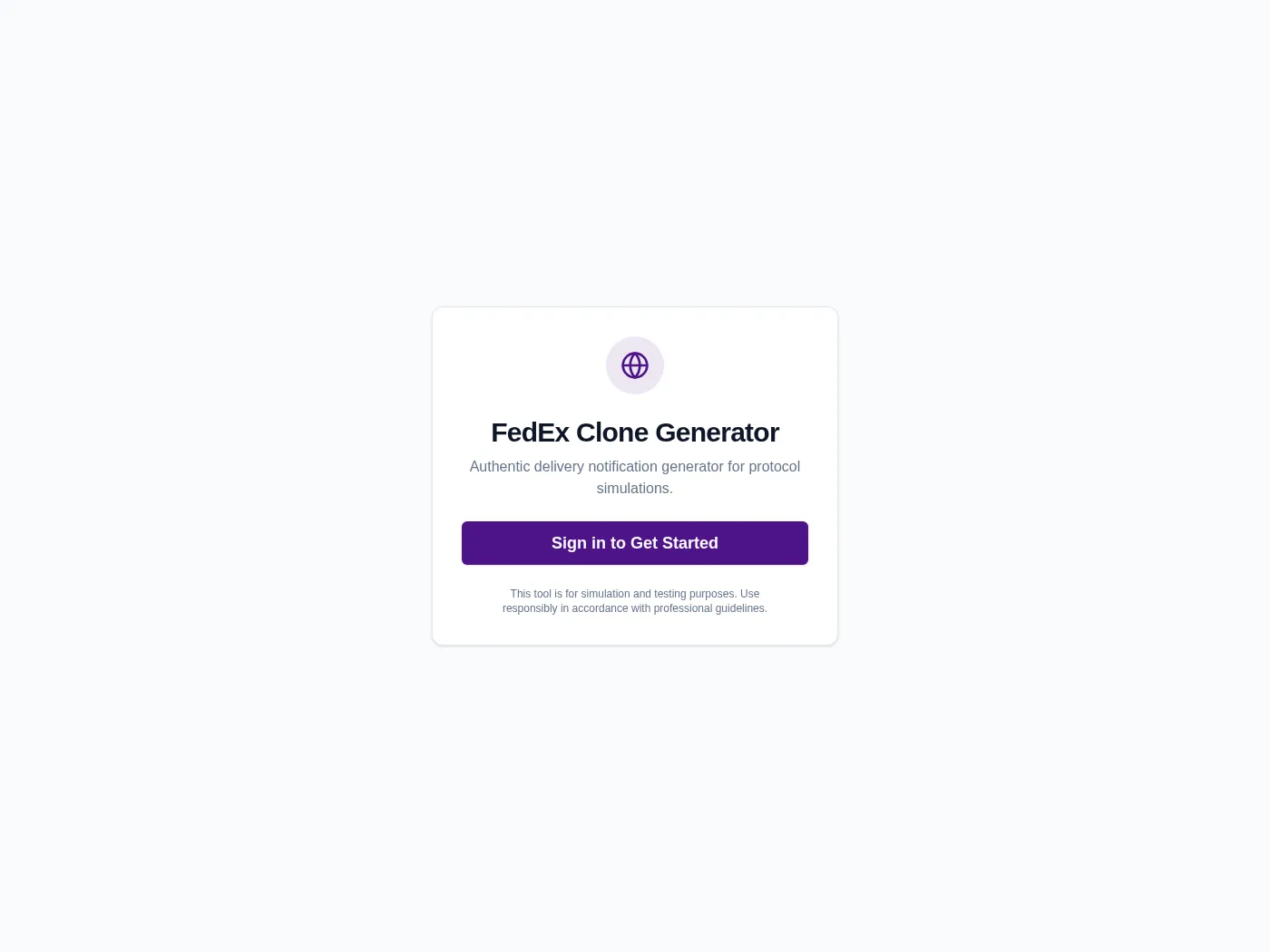 FedEx Email Clone Generator