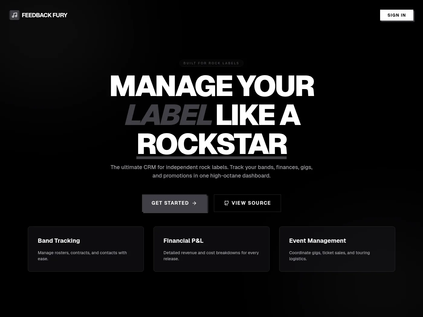 Feedback Fury CRM