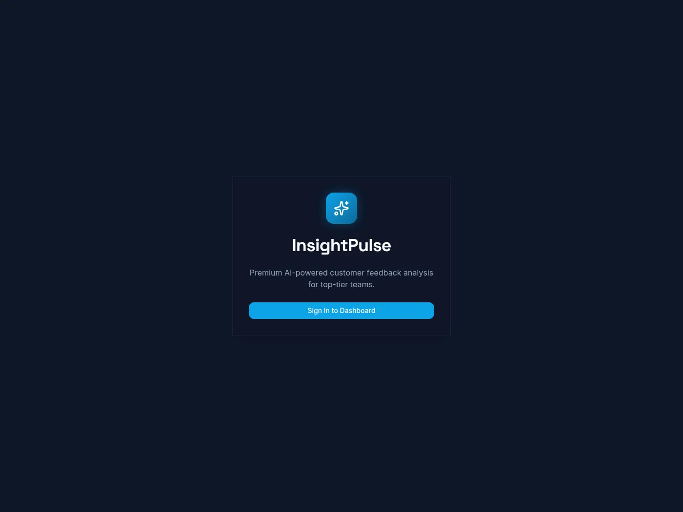 InsightPulse Feedback SaaS