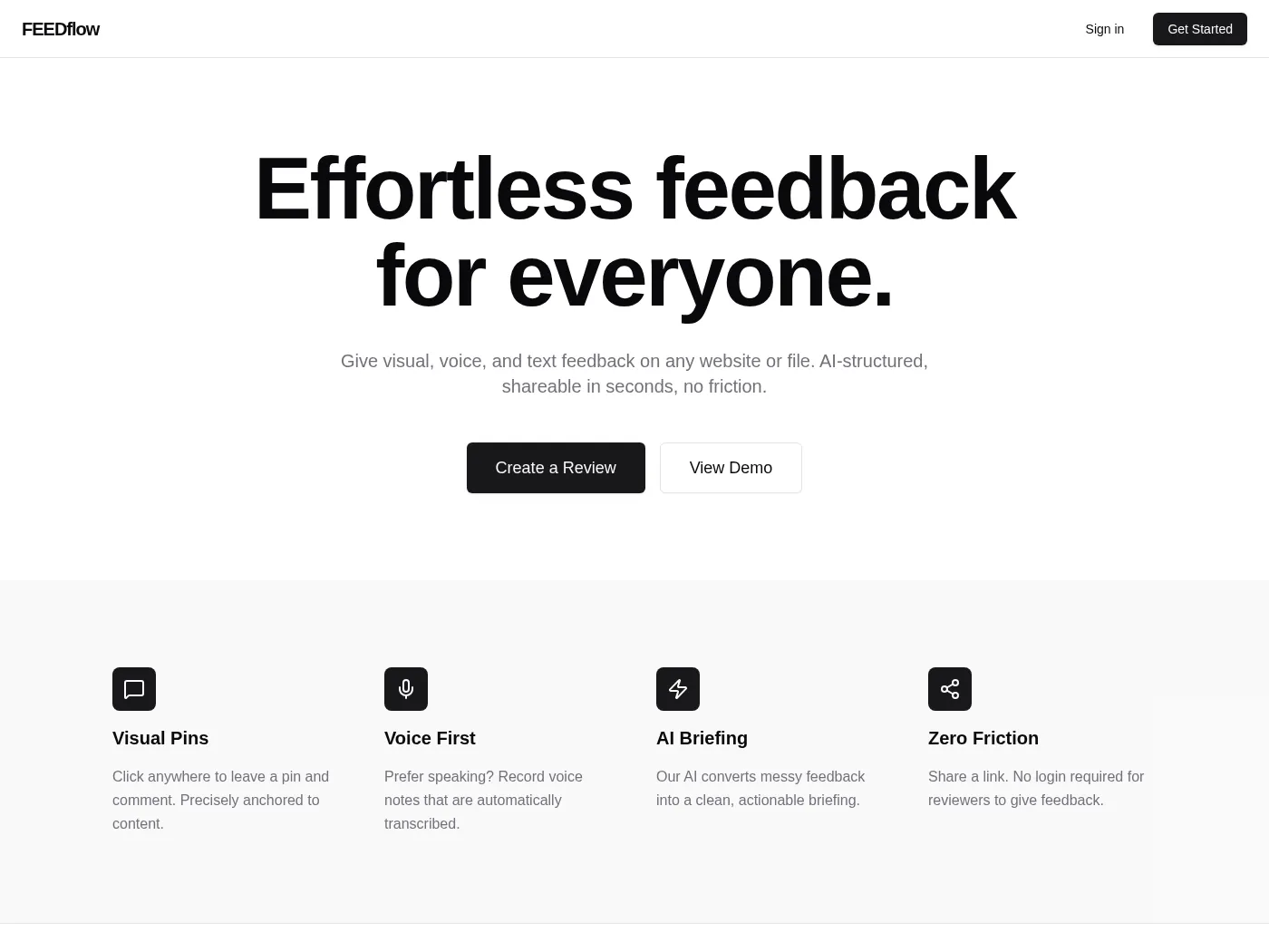 FEEDflow Feedback SaaS