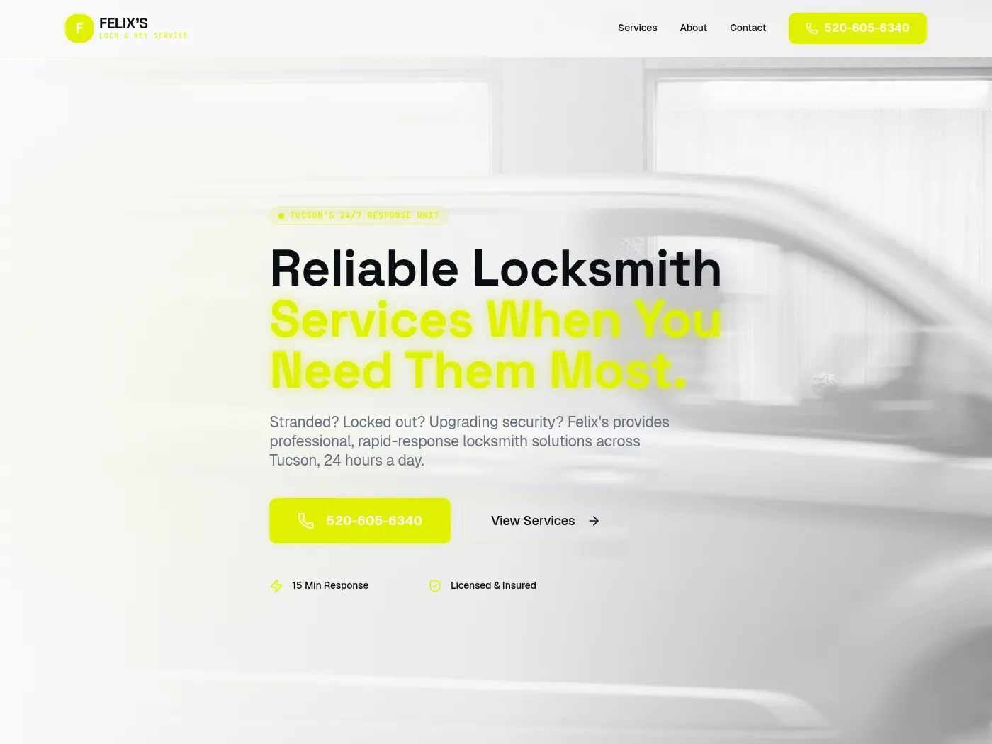Felix's Neon Locksmith Site