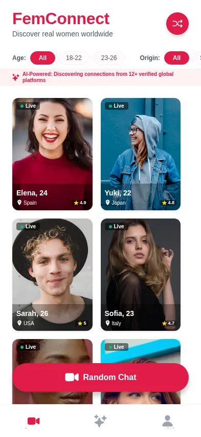 FemConnect Video Chat