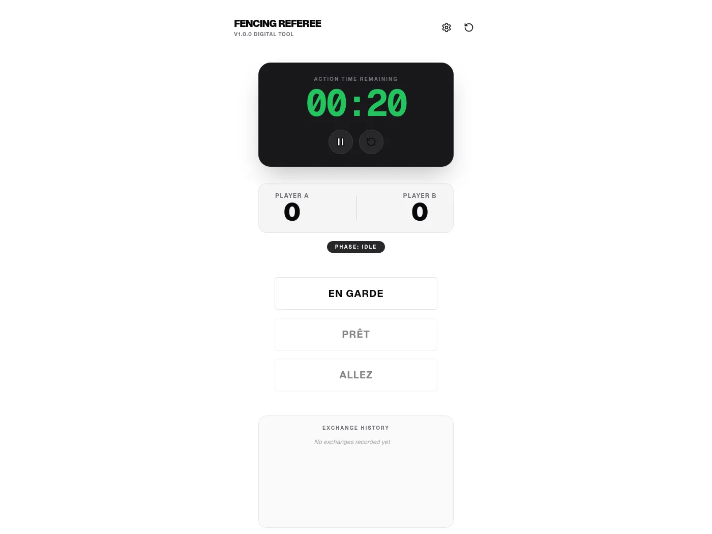 Fencing Match Referee App
