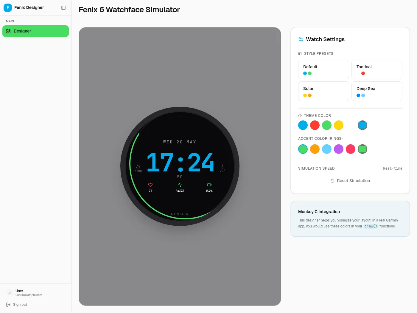 Fenix 6 Watchface