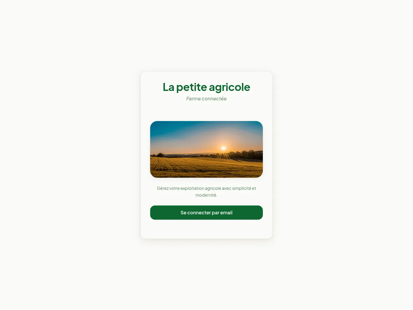 Ferme Connectée Manager