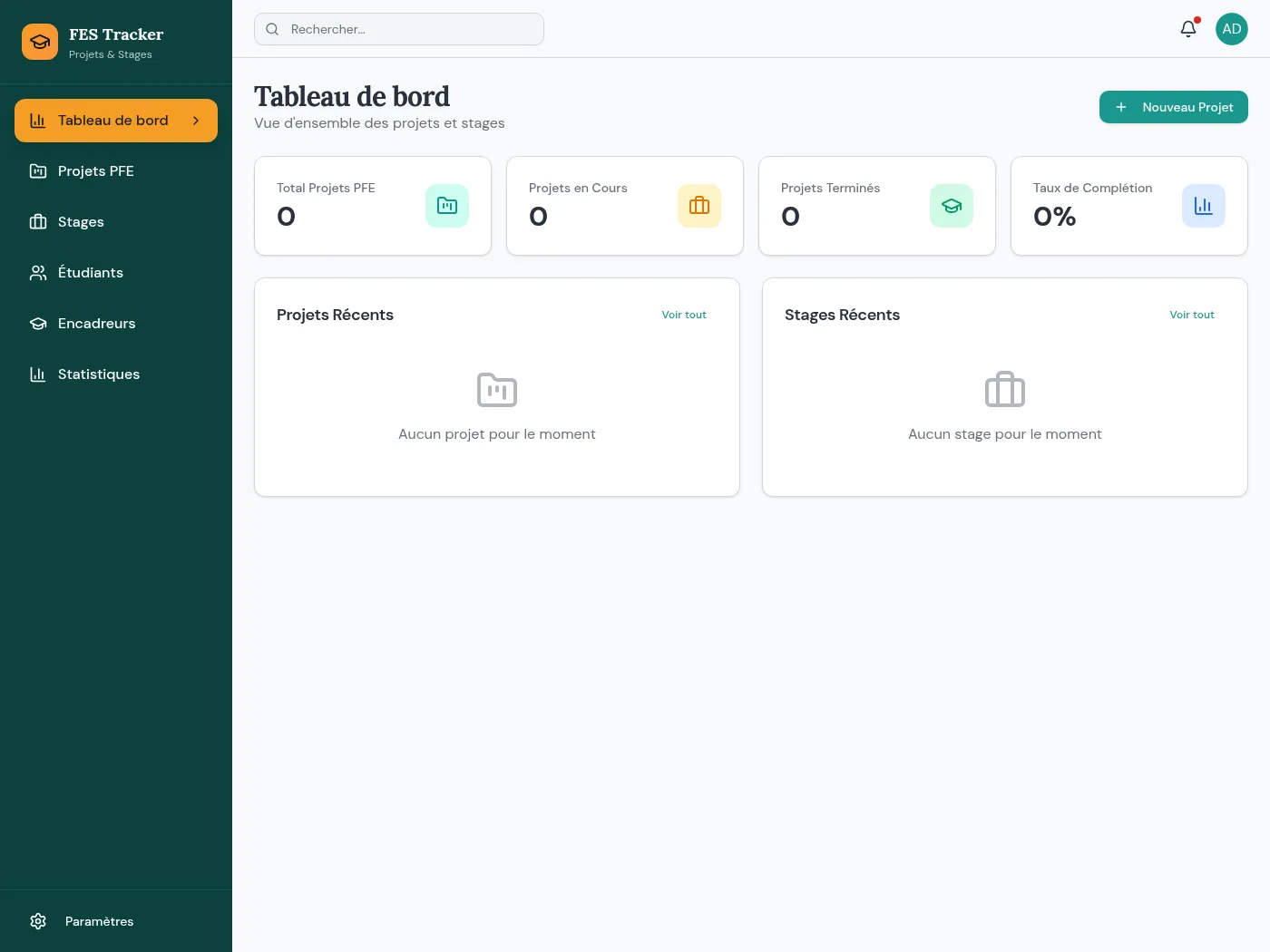 Fes Student Project Tracker