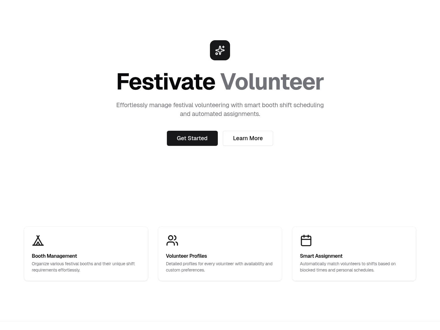Festivate Volunteer Manager