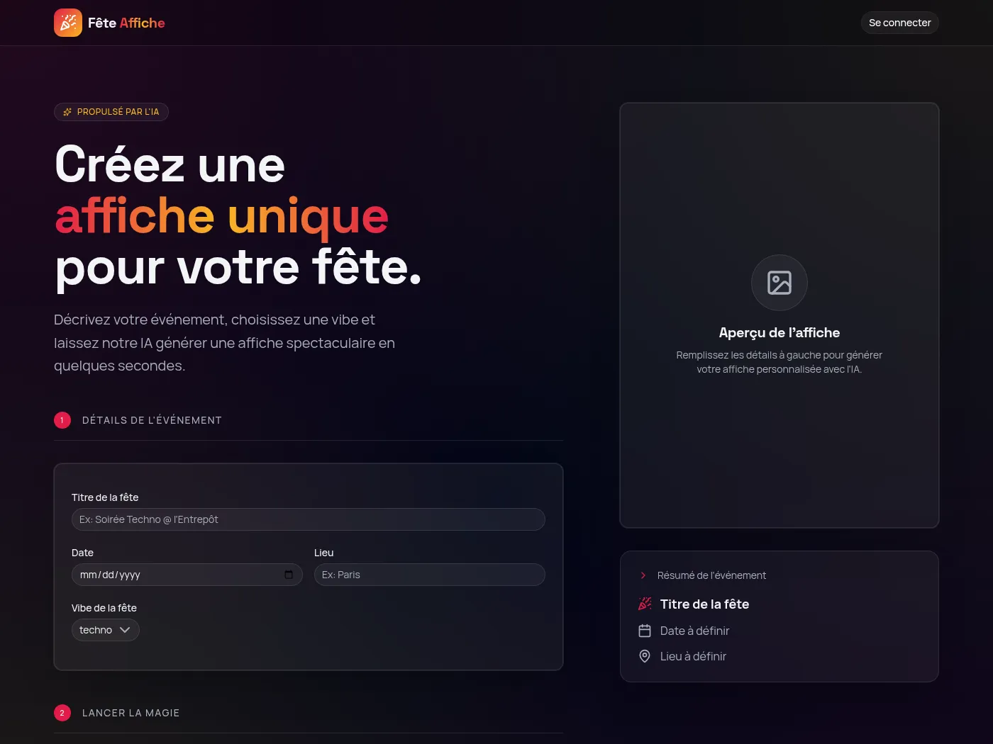 Fête Affiche Creator