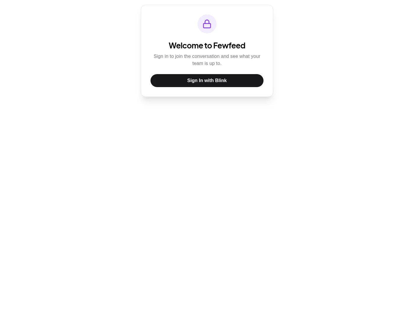 Fewfeed Social Clone