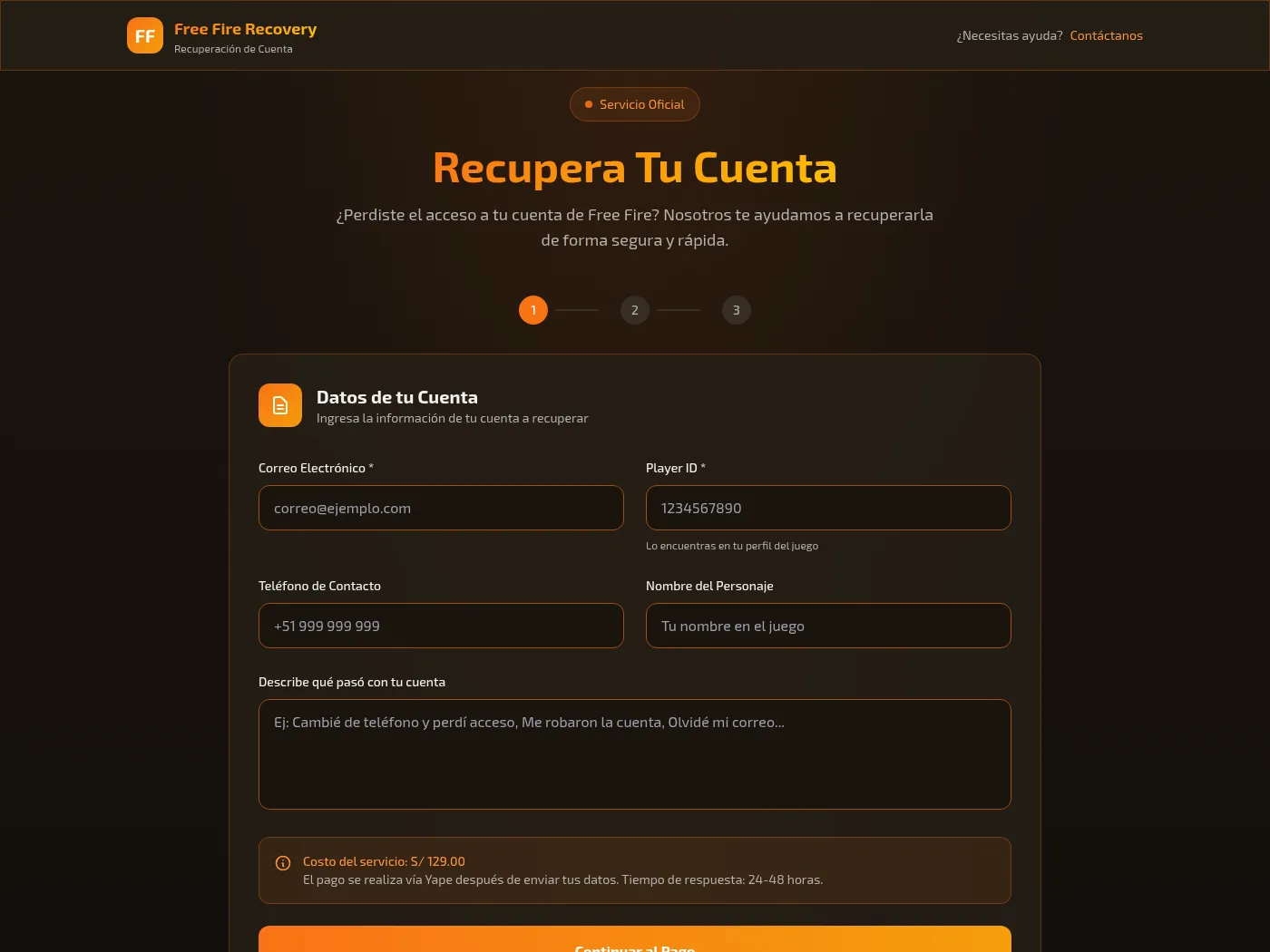 Free Fire Account Recovery