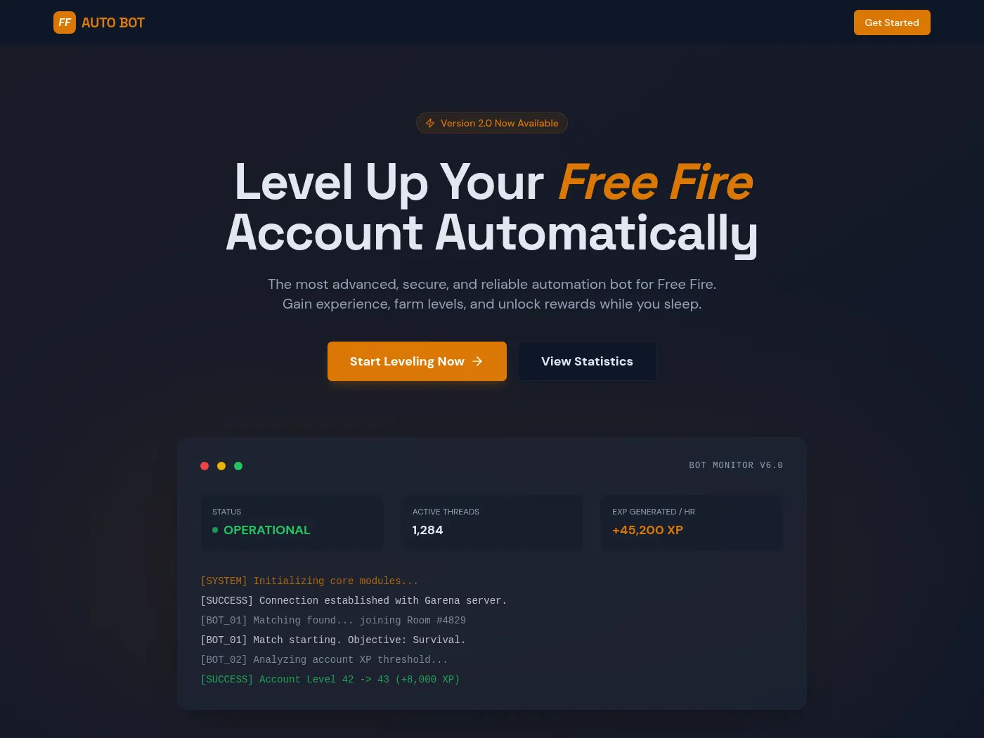 FF Auto Level Bot