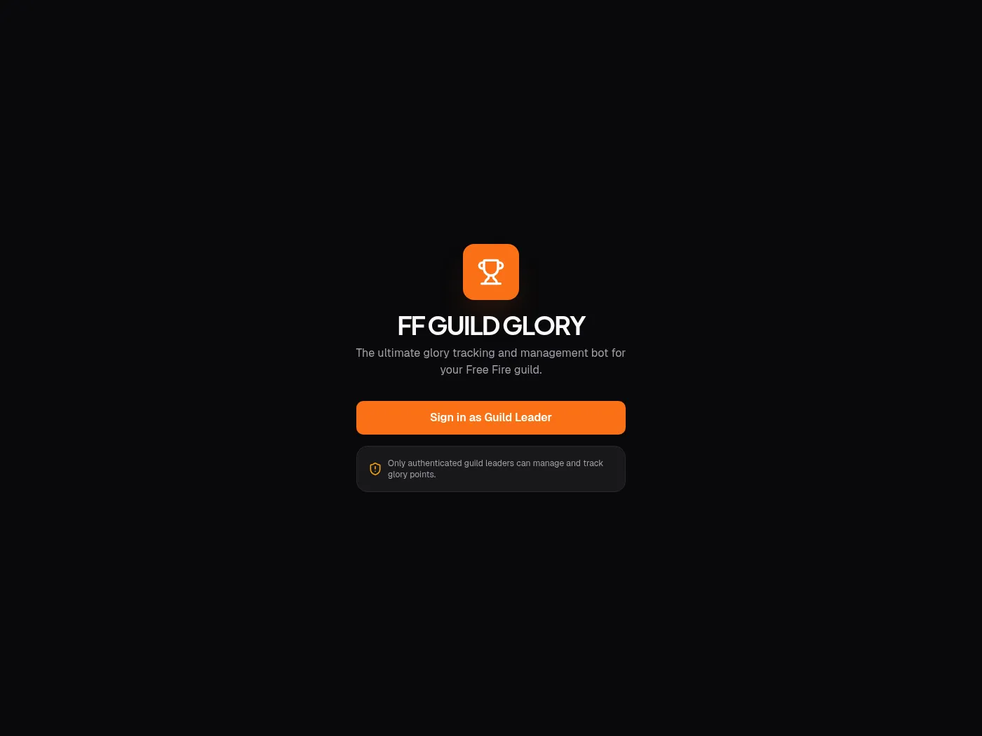 Glory Bot for FF Guild